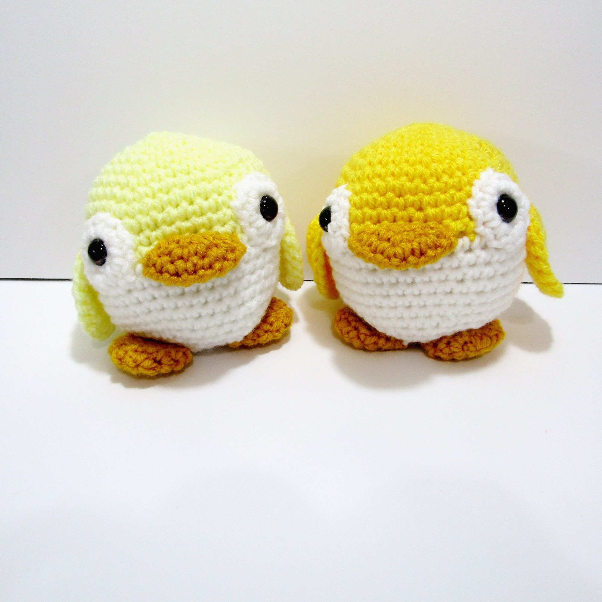 Sunshine Yellow Plush Penguin. Amigurumi Animal Roly-poly - Etsy