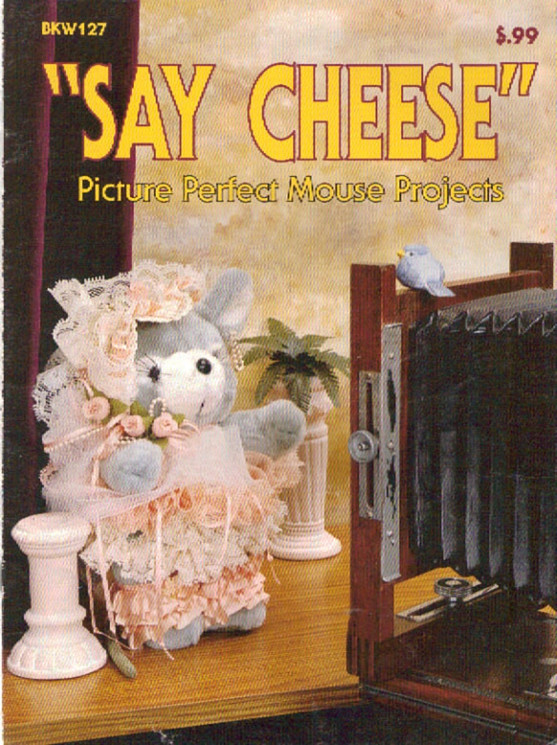 SAY CHEESE. Picture Perfect Mouse Projects. Vintage Craft - Etsy