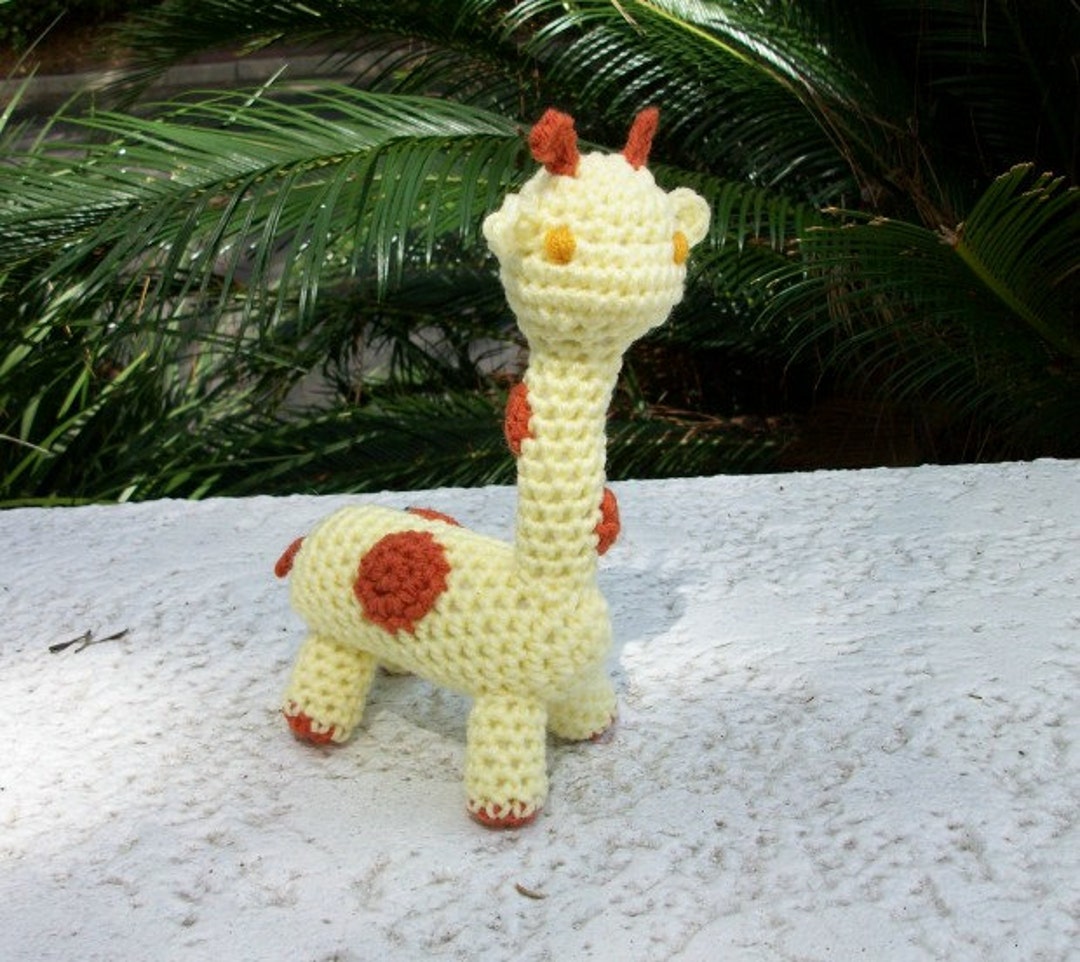 Toy Giraffe Stuffie. Jellyroll Giraffe Plush Animal. Amigurumi Animal ...