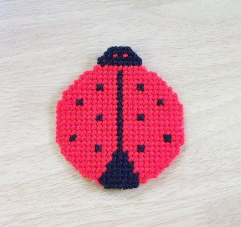 Ladybug Kitchen Set: Ladybug Coasters and Ladybug Magnets. Set of 4 ...