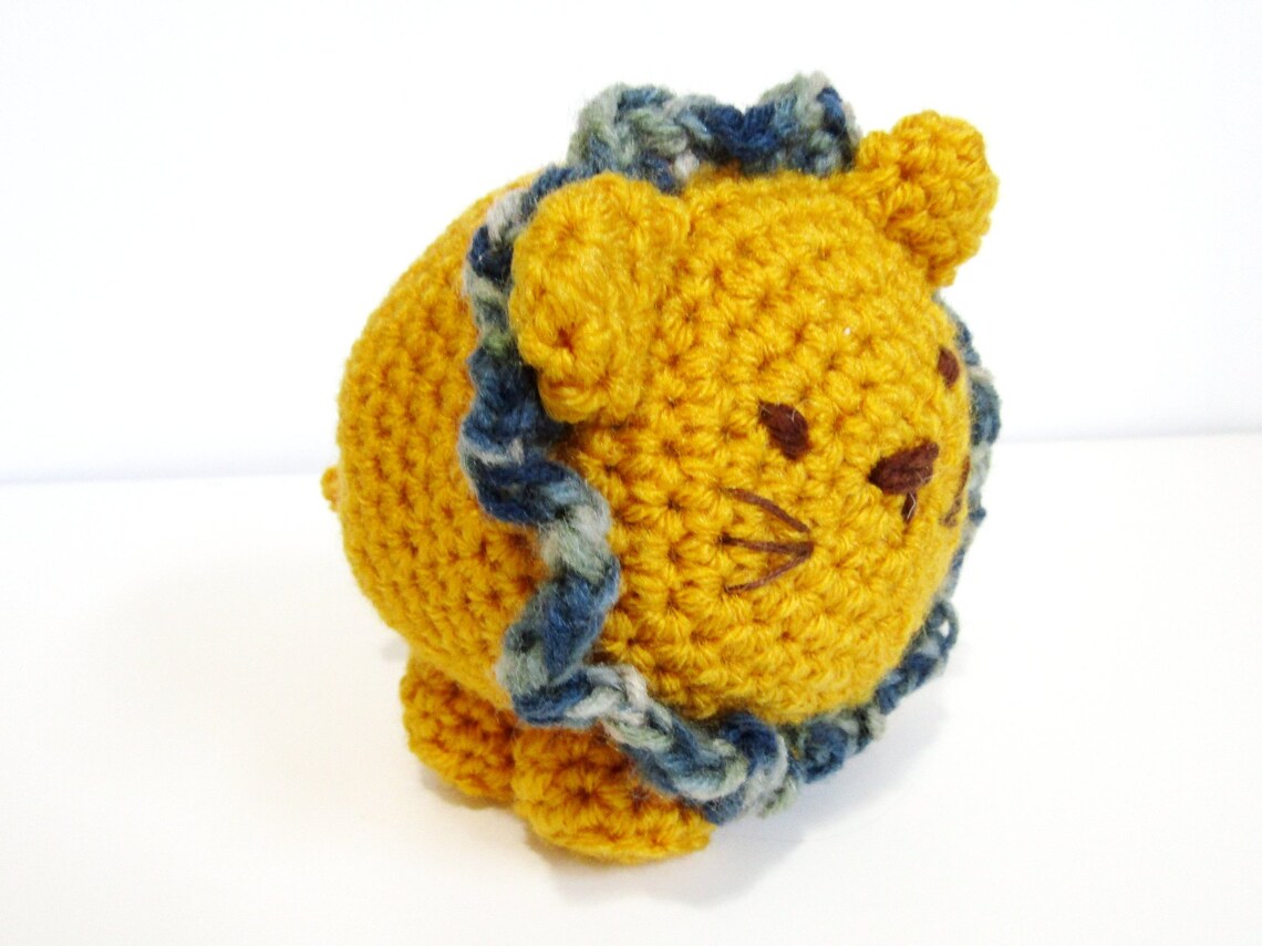 Luke the Lovable Lion Plush Animal. Amigurumi Animal in Kawaii - Etsy
