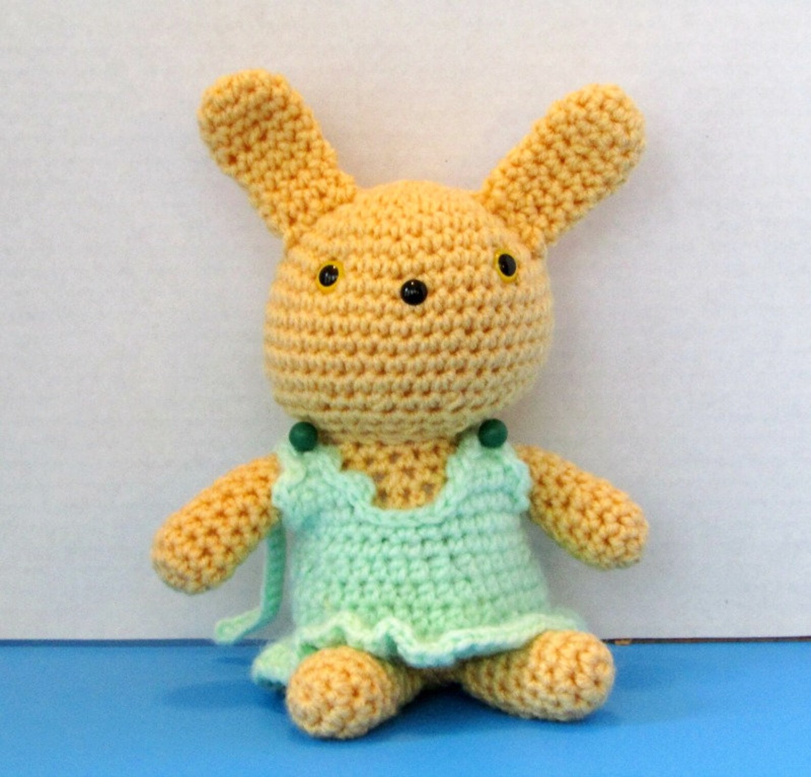 Bunny Girl Plush Doll With Dress. Golden Bunny Girl. Gift for Girls ...