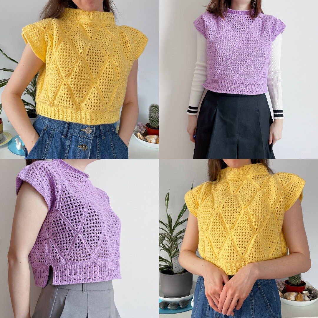 Dia Vest Shrug Sweater Crochet Pattern - Etsy