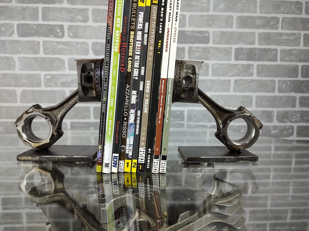Motorcycle Piston Book Ends - Etsy