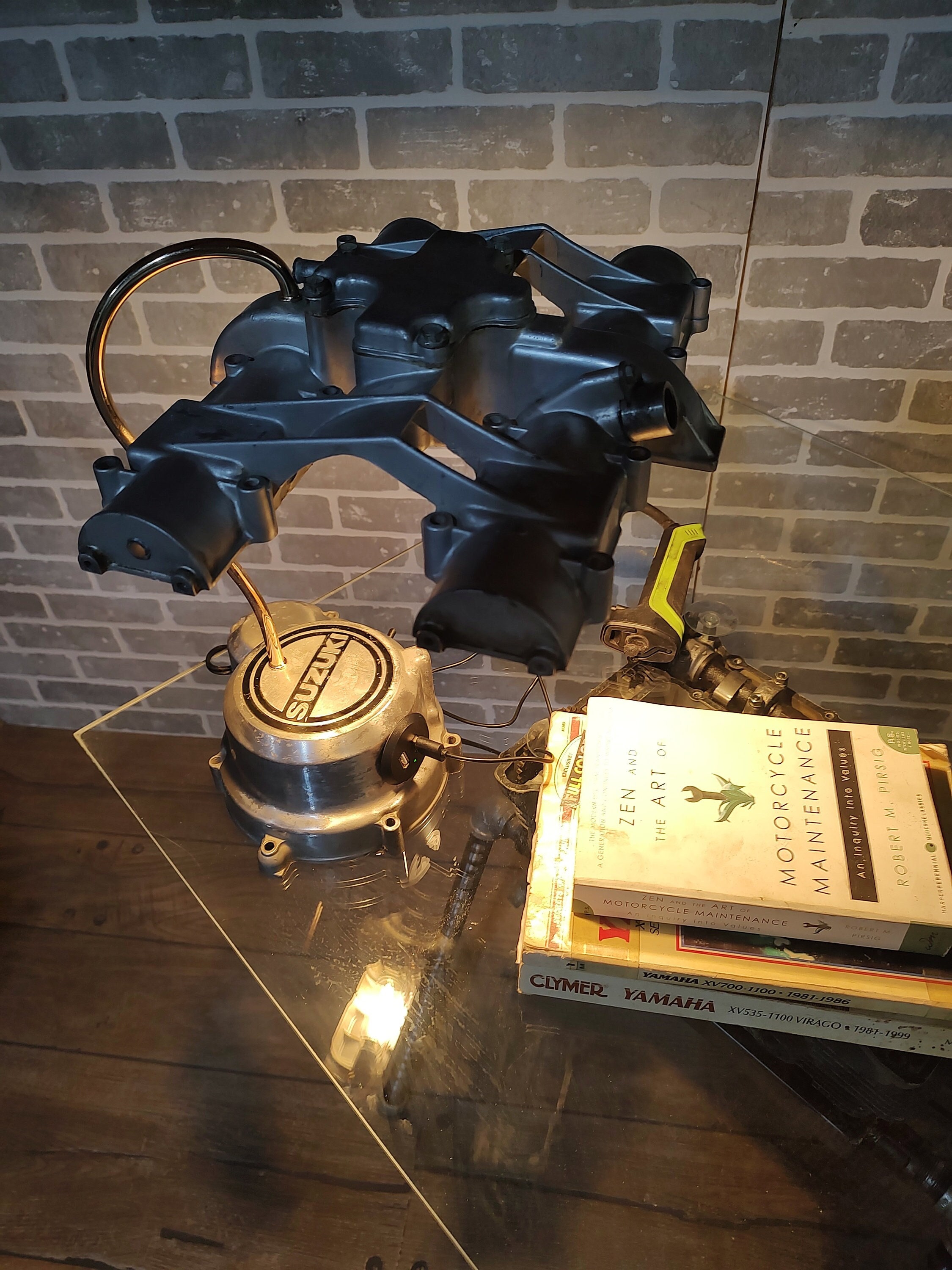 Motorcycle Valve Cover Table Lamp Suzuki GS550 - Etsy