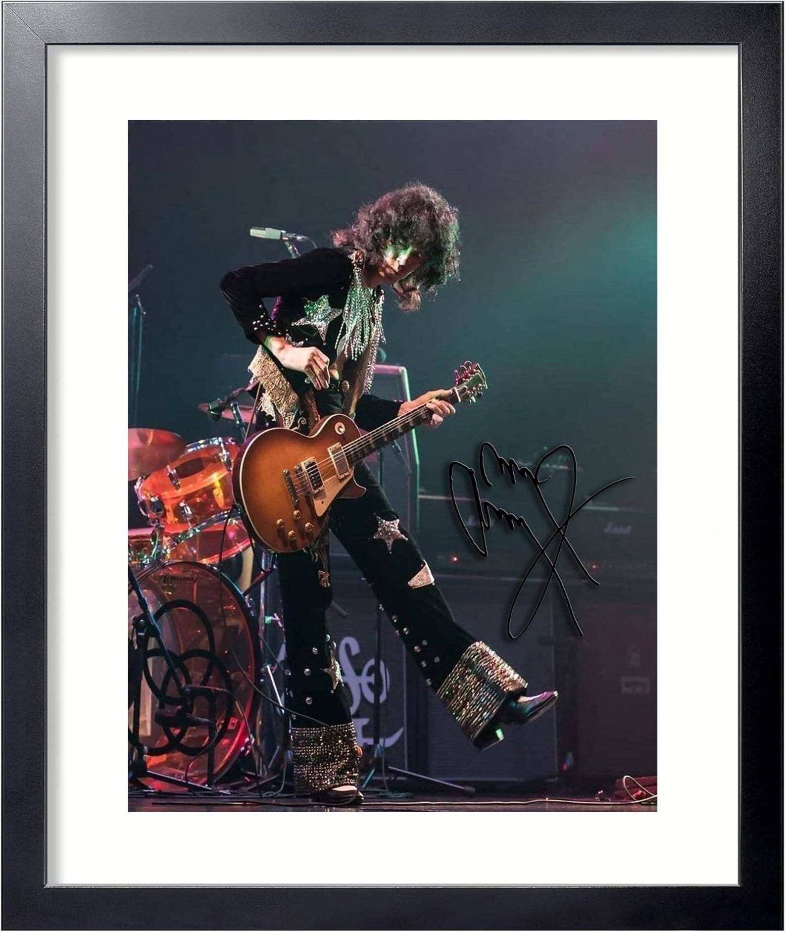 Jimmy Page of Led Zeppelin 8x10 Print With Autograph (copy) Led ...