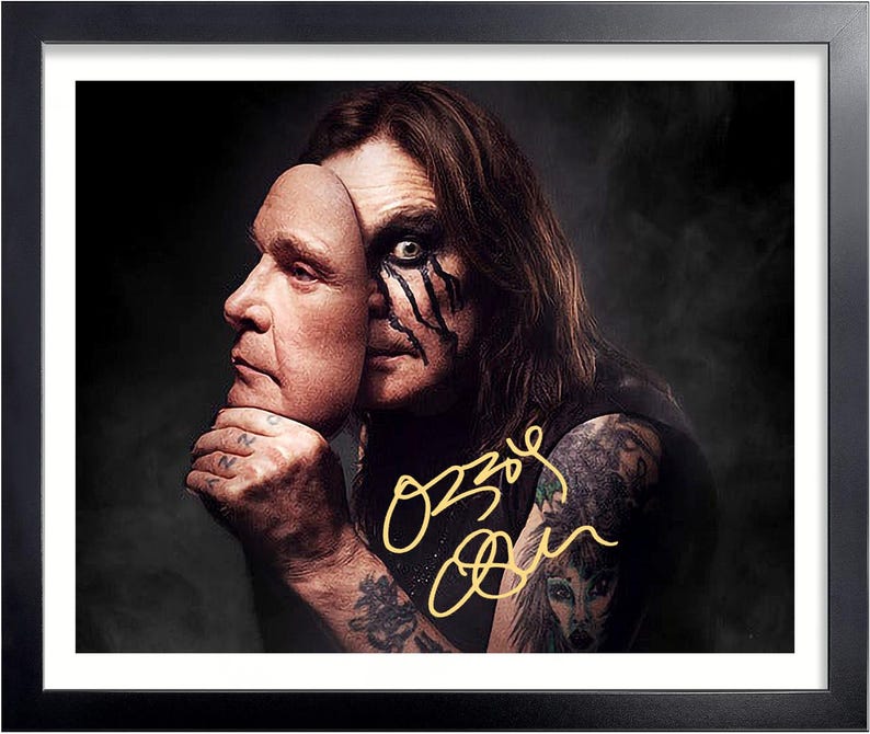 Ozzy Osbourne, 8x10 Print With Autograph (actual Copy of Ozzy Osbourne ...