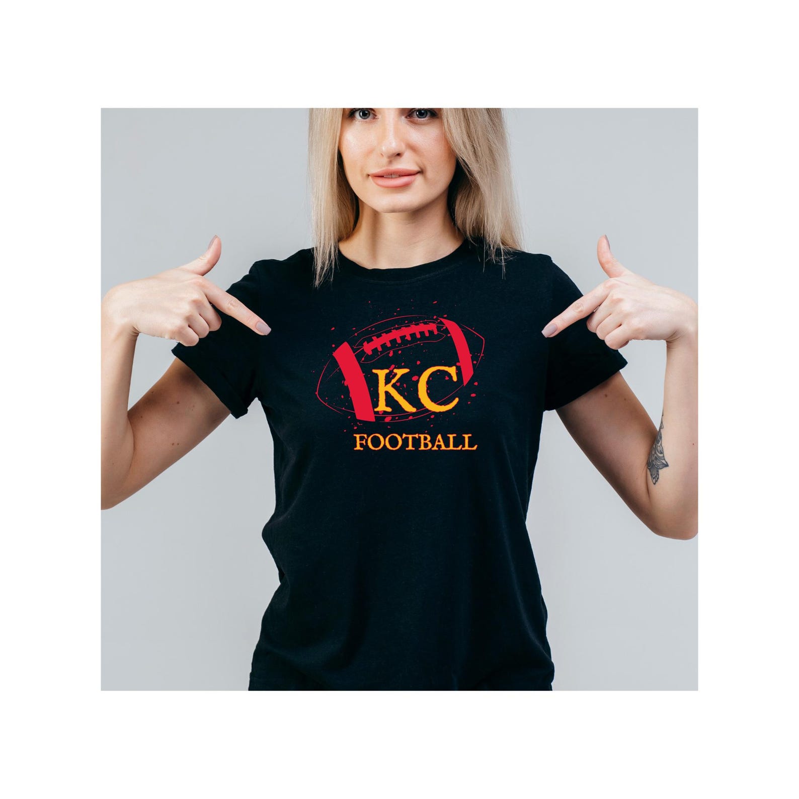 DTF Transfers - KC Football Distressed - Etsy