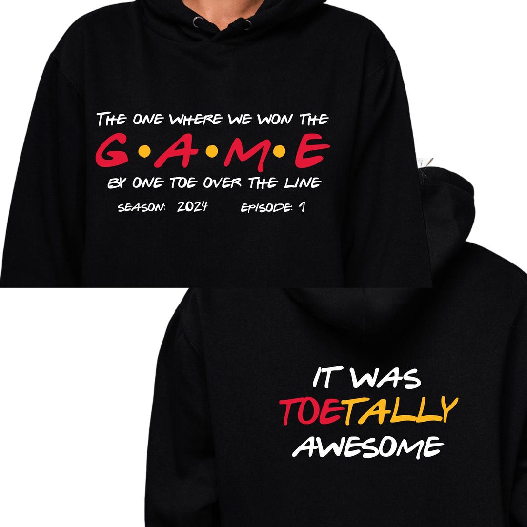 DTF Transfers - KC Football FRIENDS One Toe Over the Line - Ready to ...