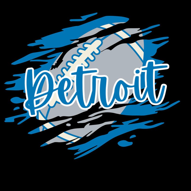 PNG Digital Download - Detroit Football Lions Breakthrough Scratch ...