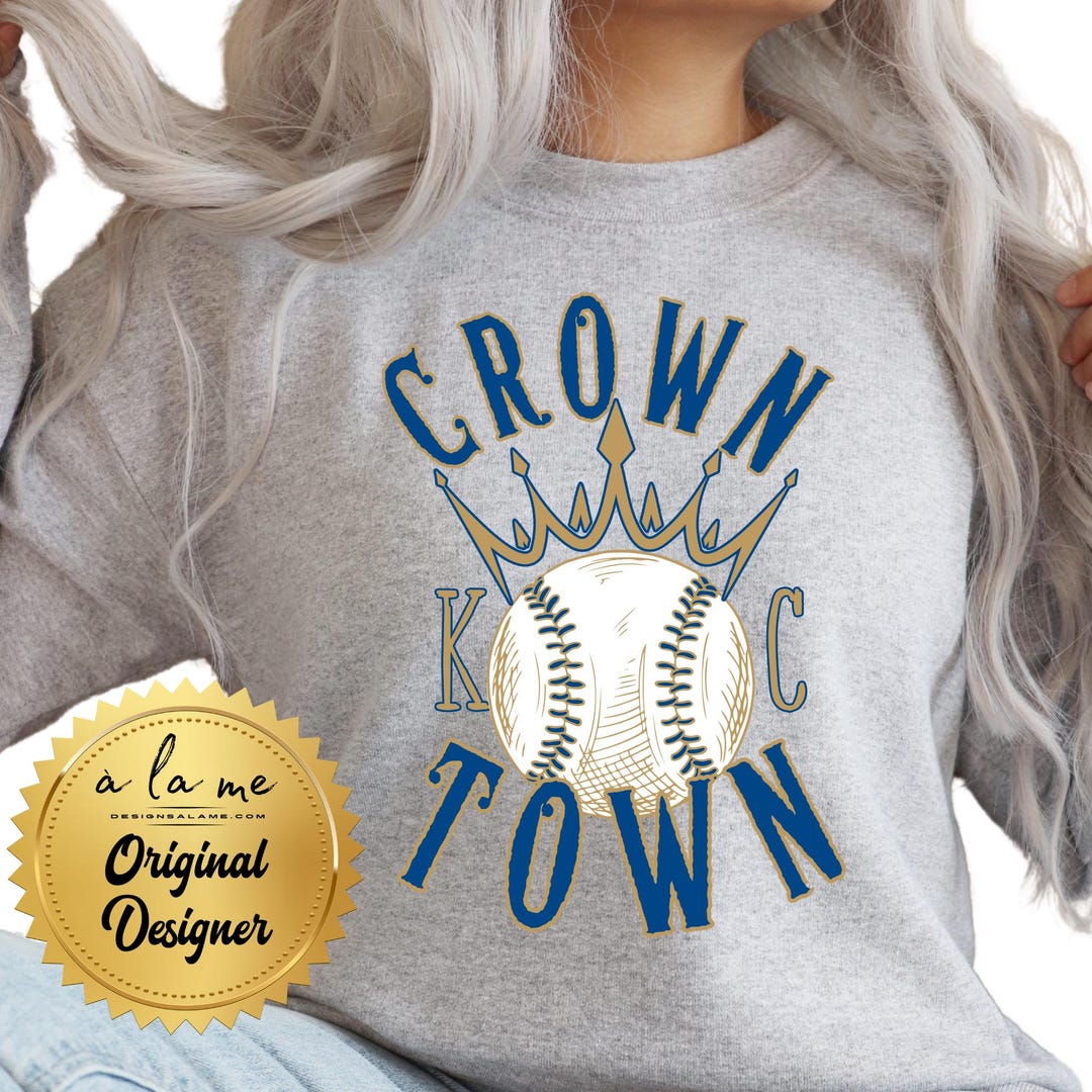 PNG Digital Download - KC Baseball Crown Town Design - for DTF ...