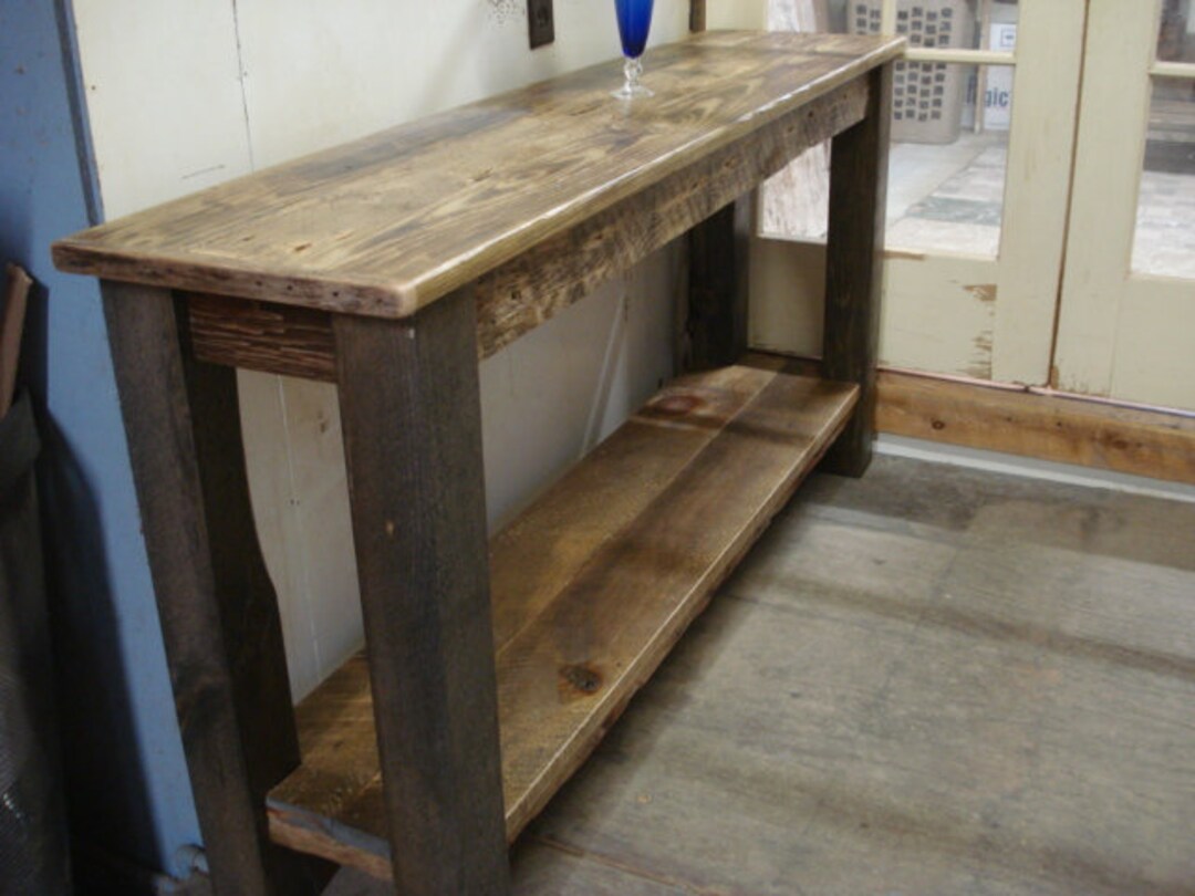Sofa Stand, Ocean Driftwood (44"x 12" Deep X 20 to 36" High, With ...