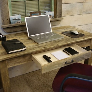 Ocean Driftwood Driftwood Desk With Draw 50 X 24 X 30h Etsy UK