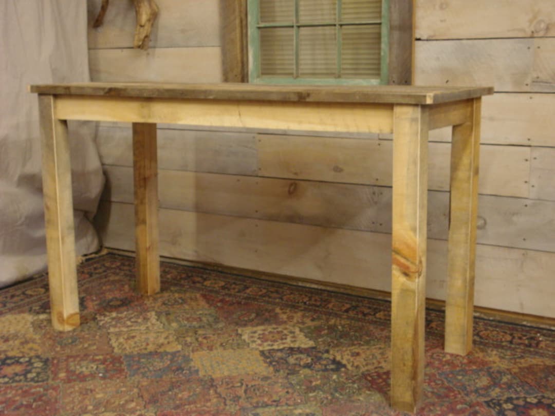 Rustic Table: Rustic Wood, Farmhouse Dining Table, Counter Height ...