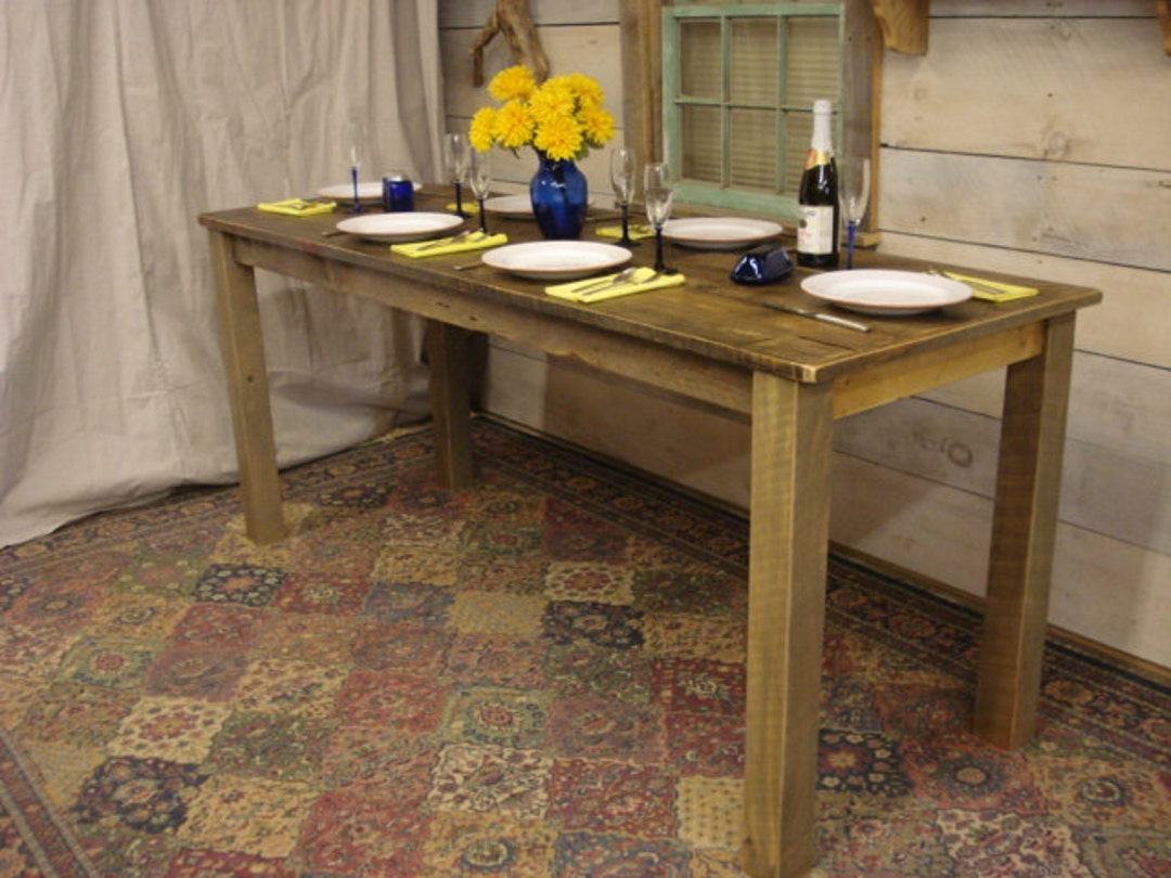 Farmhouse Table, Rustic Dining Room Table, Farmhouse (84" X 30" X 30 ...