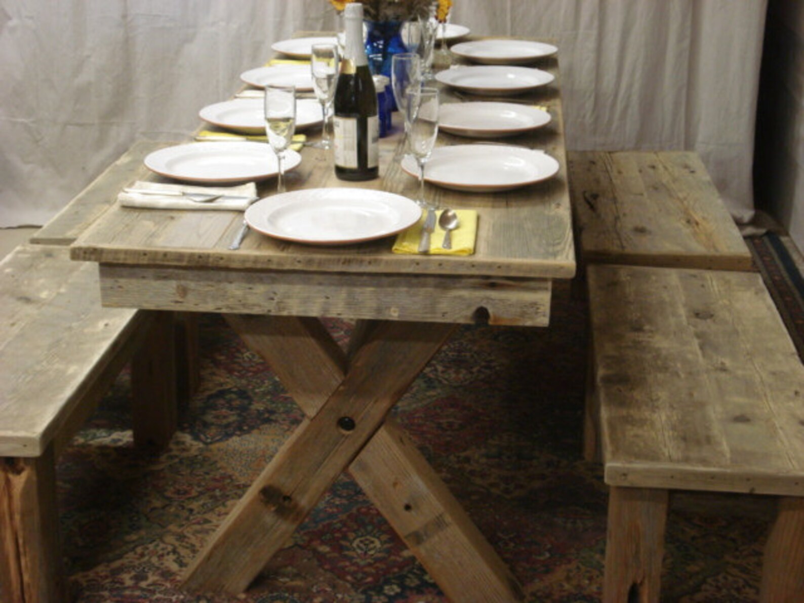 Driftwood Table Beach House Table 96 x 36 x 30 | Etsy