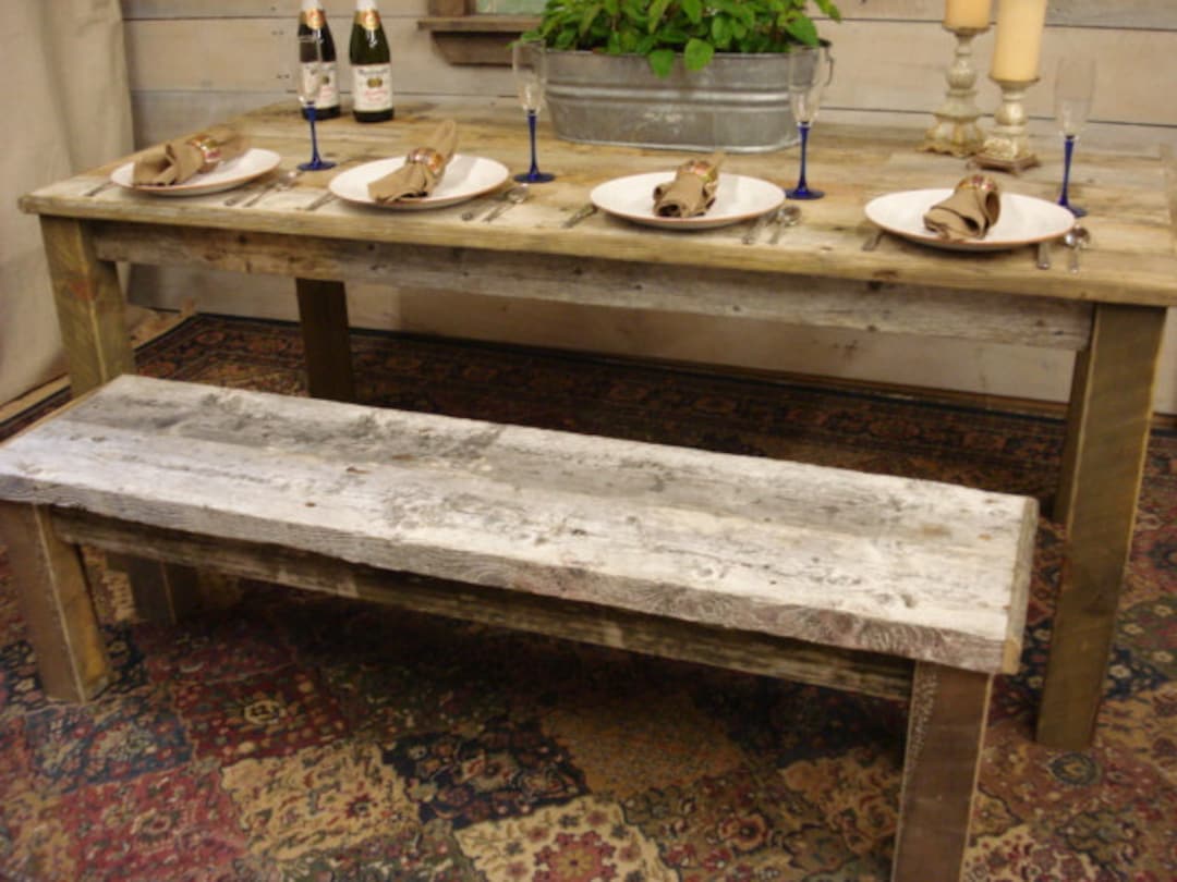 Bench Rustic Bench, Reclaimed Bench, Driftwood Bench, Dining Bench(70 ...