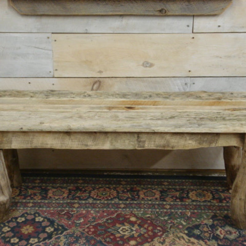 Country Wood Bench - Etsy