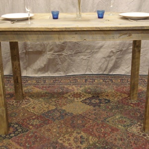 Farmhouse Table, Rustic Dining Room Table, Counter Height, Farmhouse ...