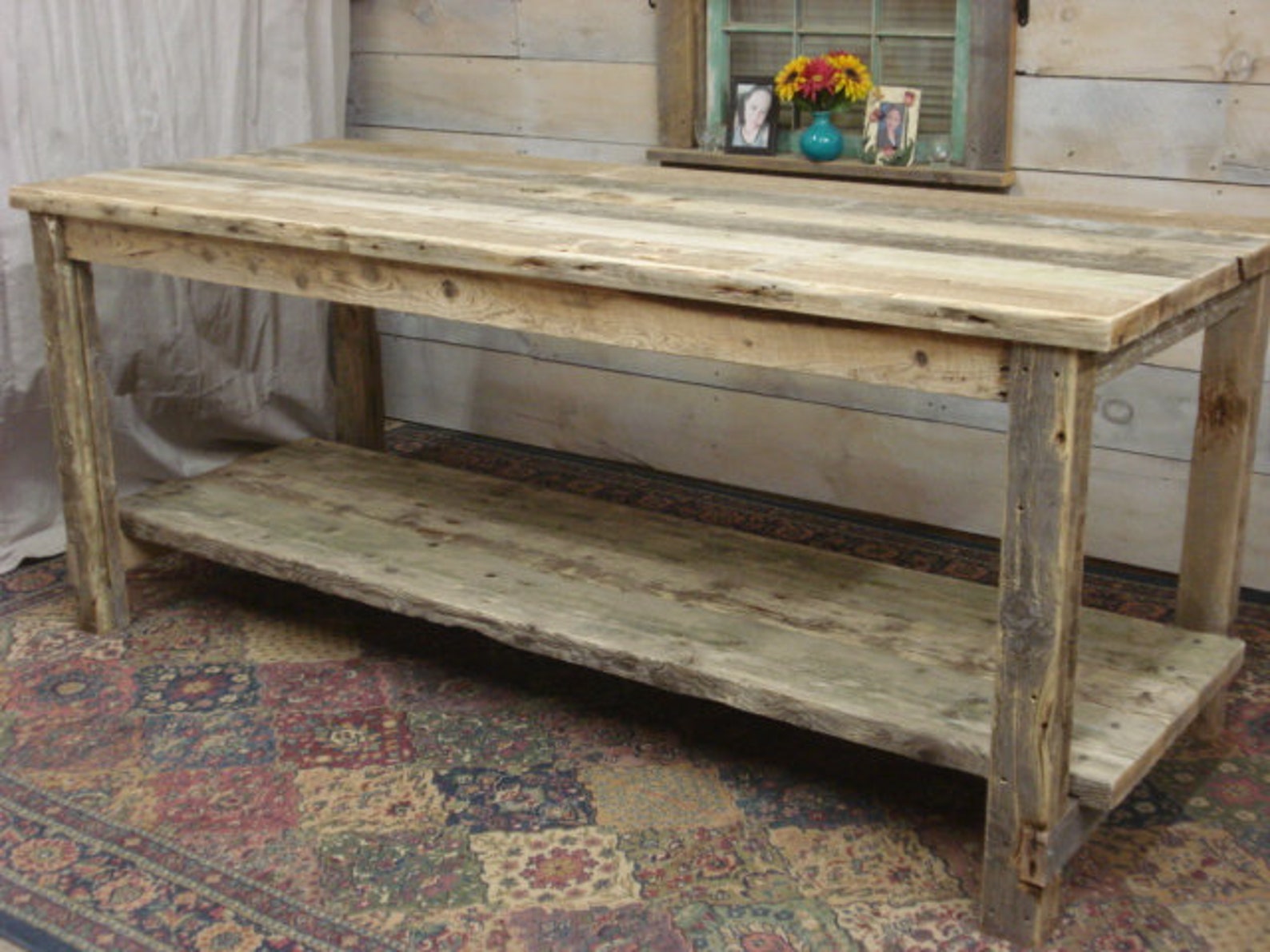 Driftwood Table Island 87 X 36 X 36 High | Etsy