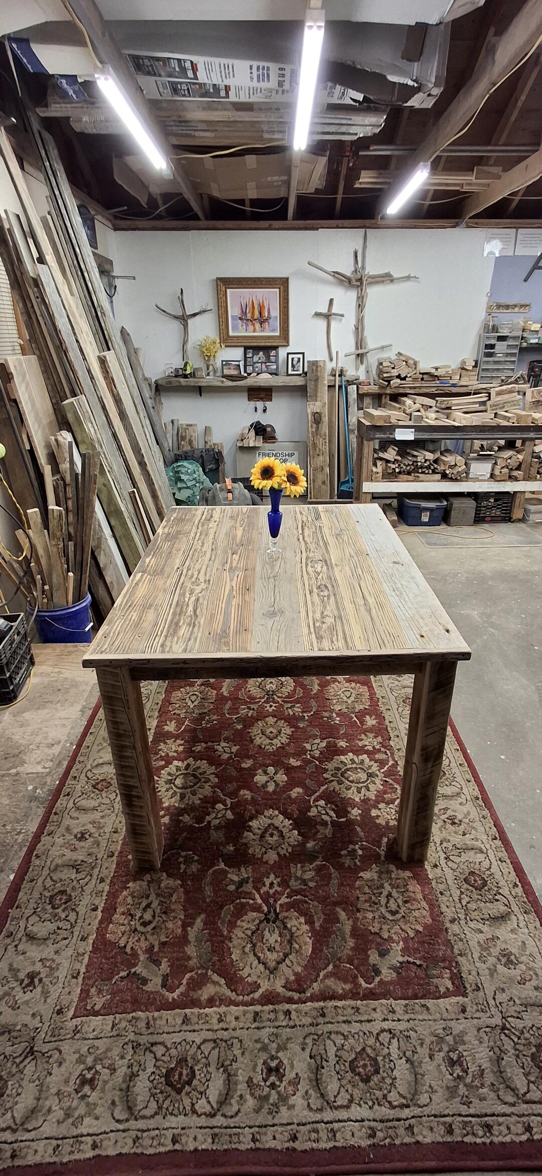 Rustic Wood Table (48" X 36" X 30 or 36" High) - Etsy