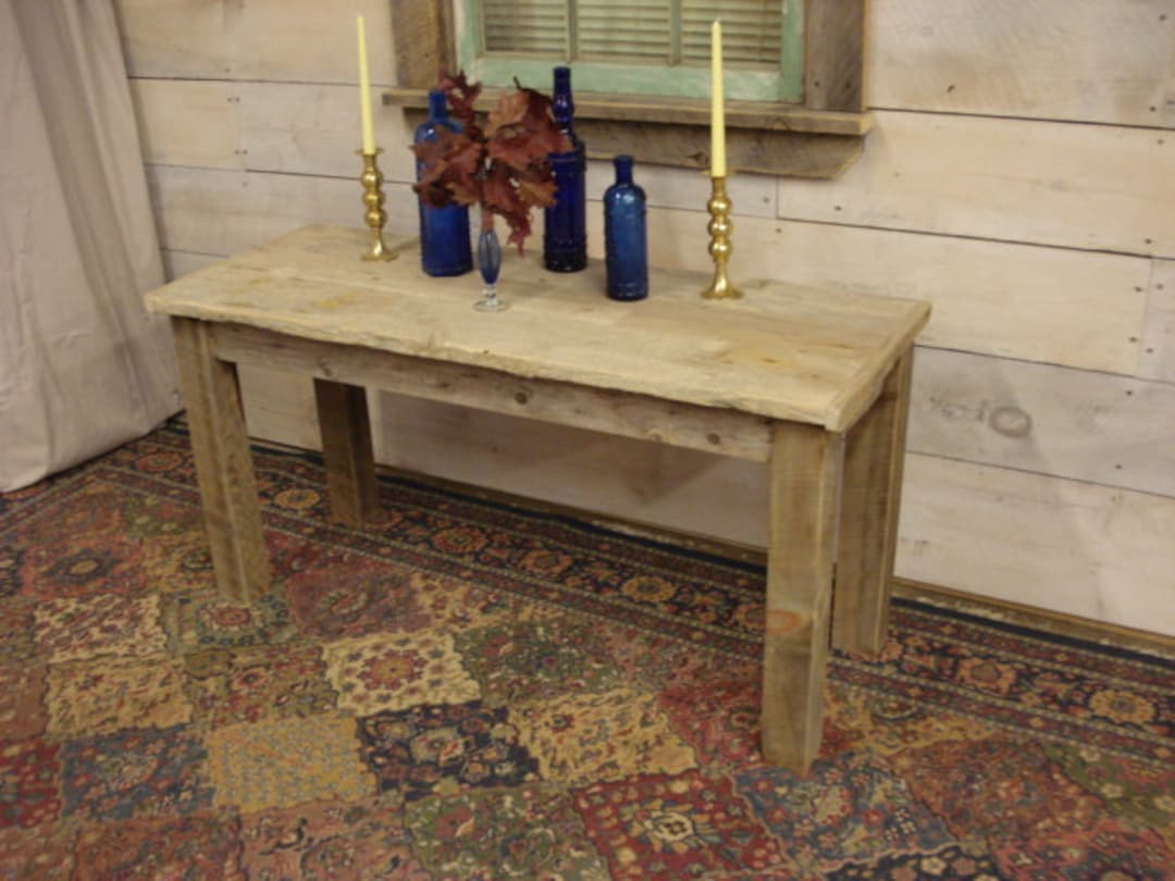 Driftwood Console Table 60 X 18 Deep X 20 to - Etsy