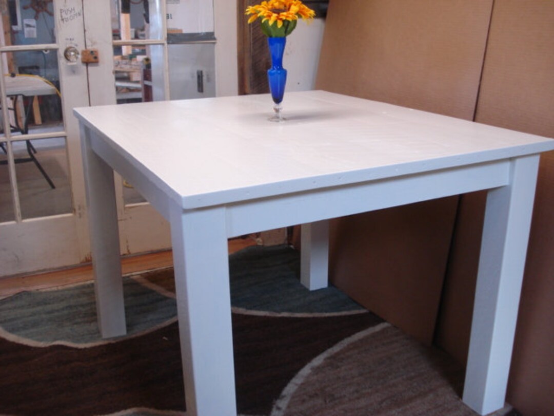 Rustic Wood Table, Farmhouse Pure White Table 36 X 24 X 30 to 42h ...
