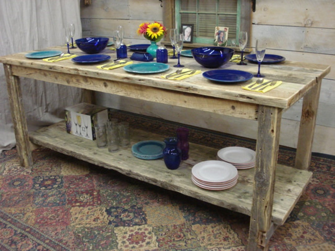 Driftwood Table Island 72 X 42 X 36 High - Etsy