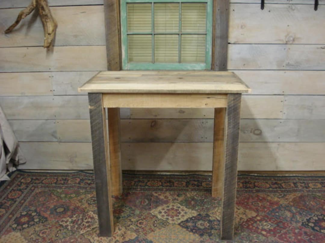 Table: Rustic Wood Table, Rustic Wood Table, Counter Height Table ...