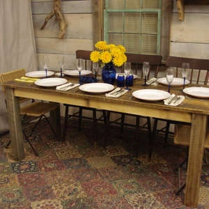 Farmhouse Table, Rustic Dining Room Table 70 X 32 X 30 36h pictured is ...