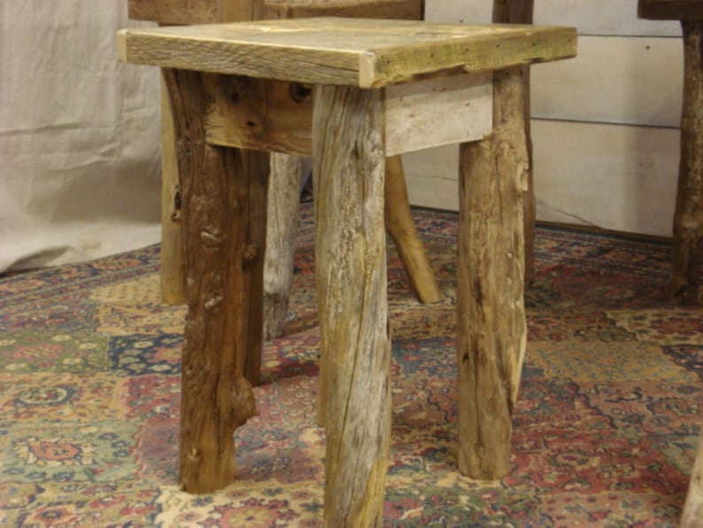 Wood Stool Driftwood Stool Farmhouse Stool - Etsy
