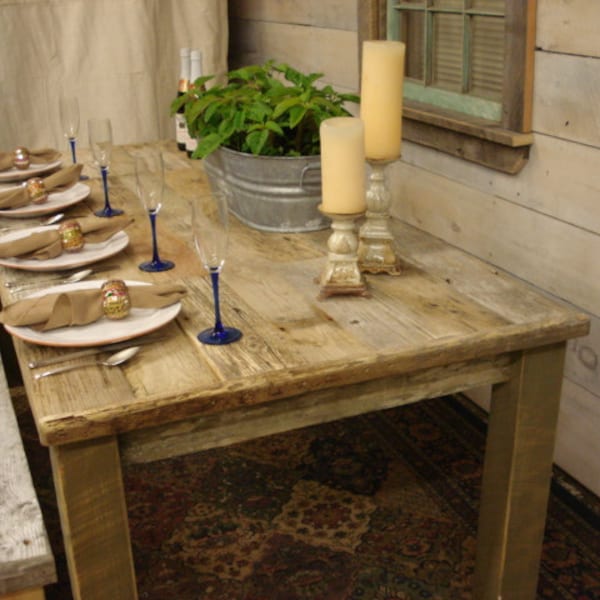 Rustic Dining Table - Etsy