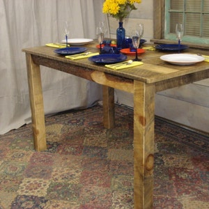 Farmhouse Table, Rustic Dining Room Table 60 X 36 X 30 42h - Etsy