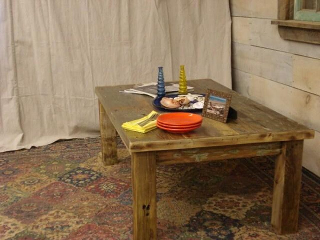 Made With Ocean Driftwood Coffee Table (50" X 30" X 16-20" H) Ocean ...