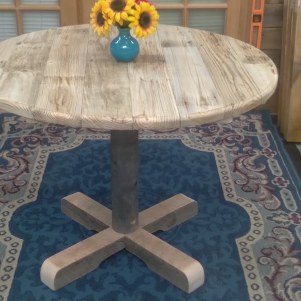 Round Pedestal Dining Table - Etsy