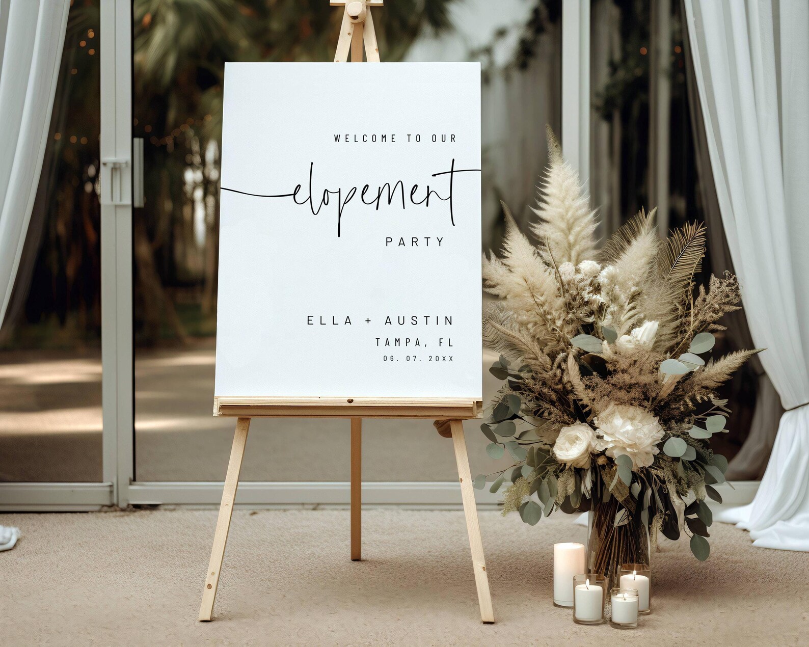 Elopement Welcome Party Sign, Post Elopement Party, Elopement Party ...