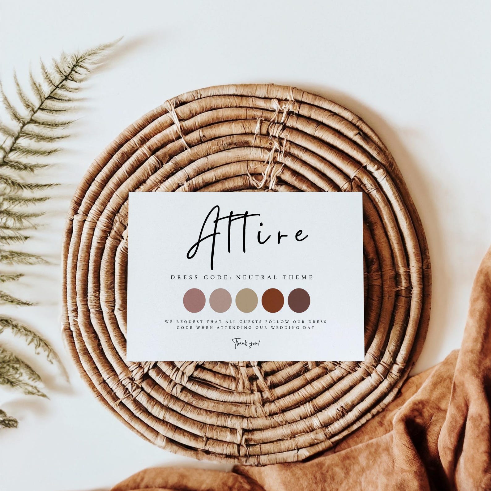 Neutral Wedding Dress Code, Wedding Attire Card, Wedding Guest Attire ...