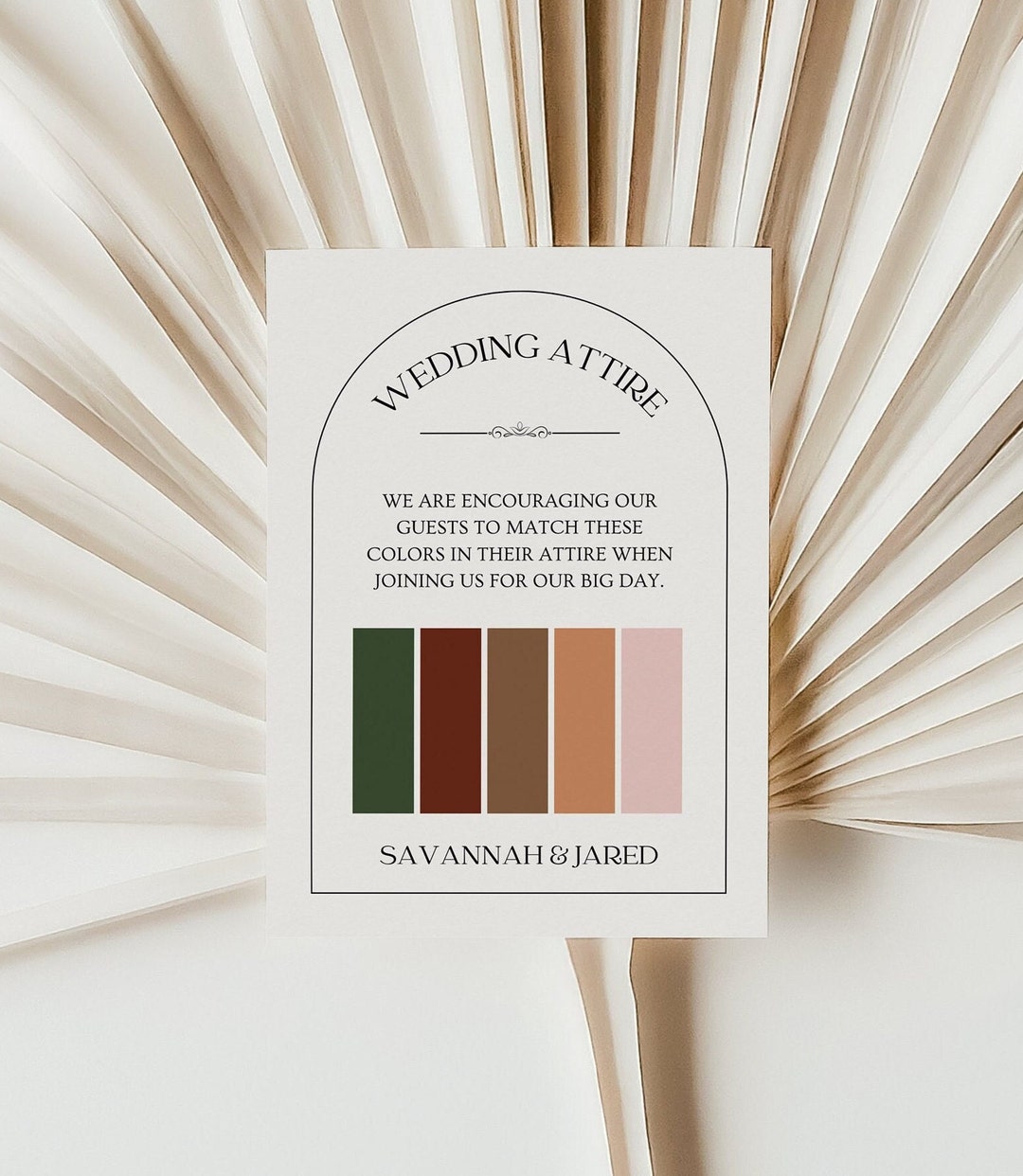 Summer Wedding Dress Code, Wedding Attire Card, Wedding Guest Attire ...