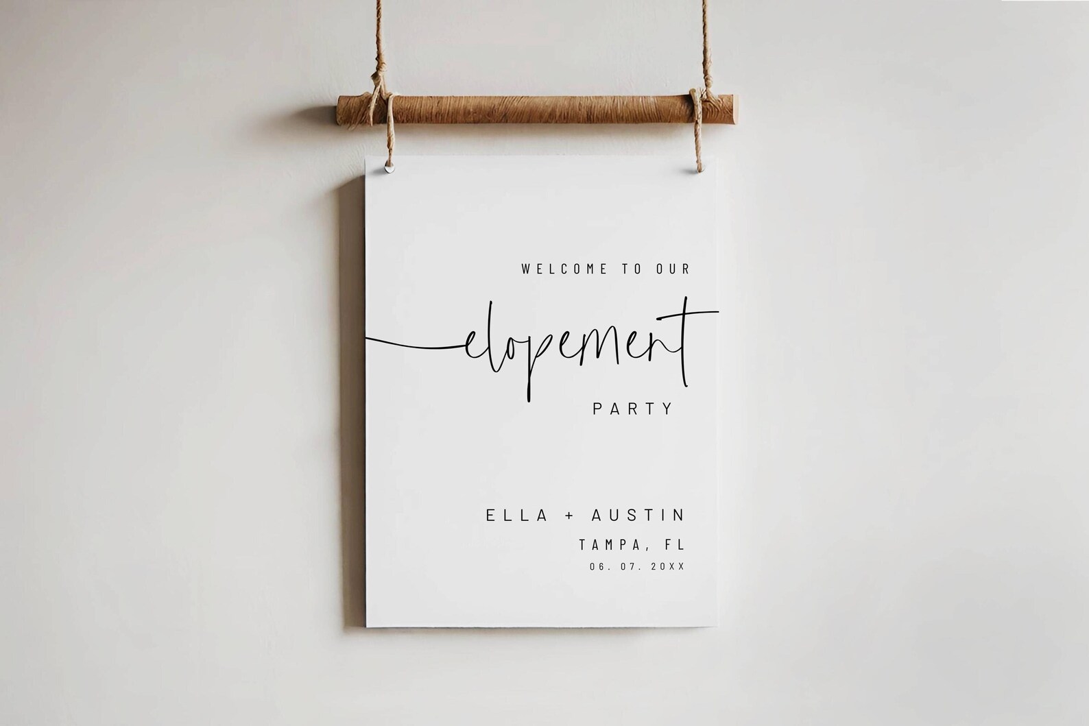 Elopement Welcome Party Sign, Post Elopement Party, Elopement Party ...