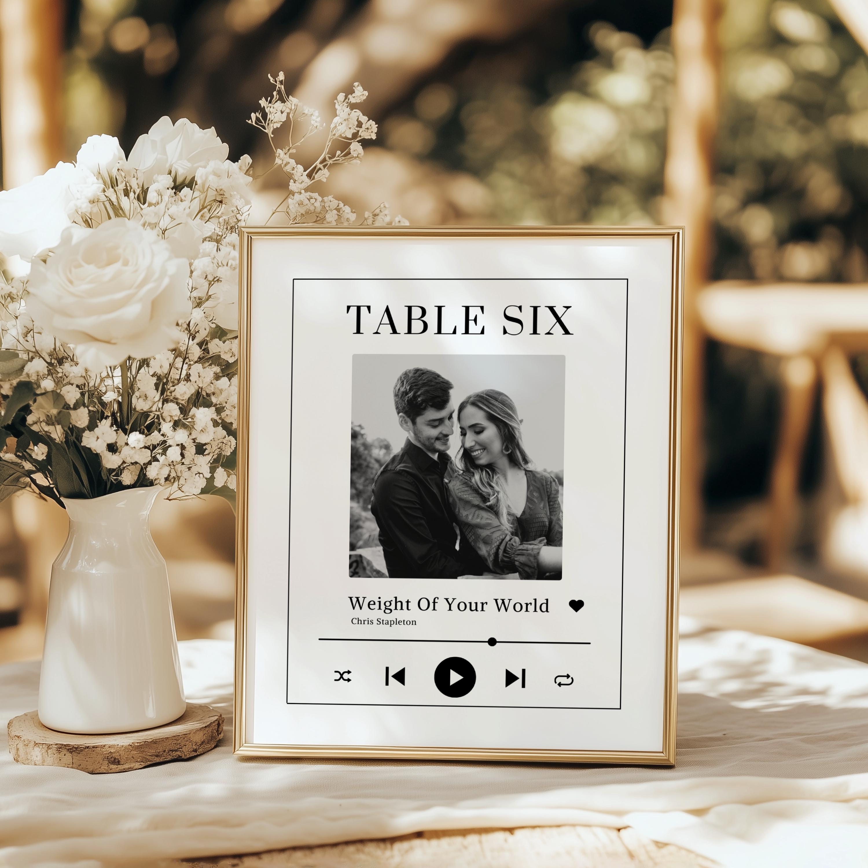 Custom Table Number Sign, Table Number Wedding Sign, Custom Table Signs ...