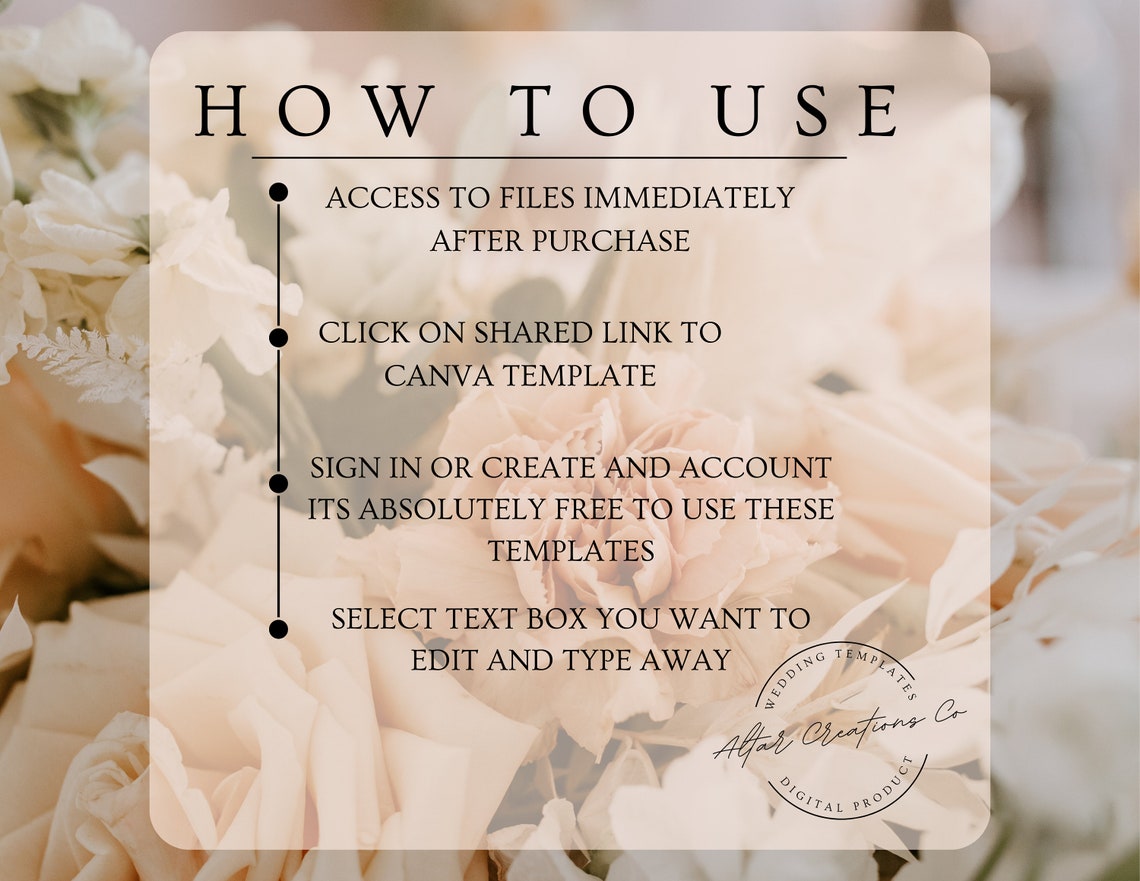 Editable Wedding Invitation Template, Wedding Invitation Card, Wedding ...