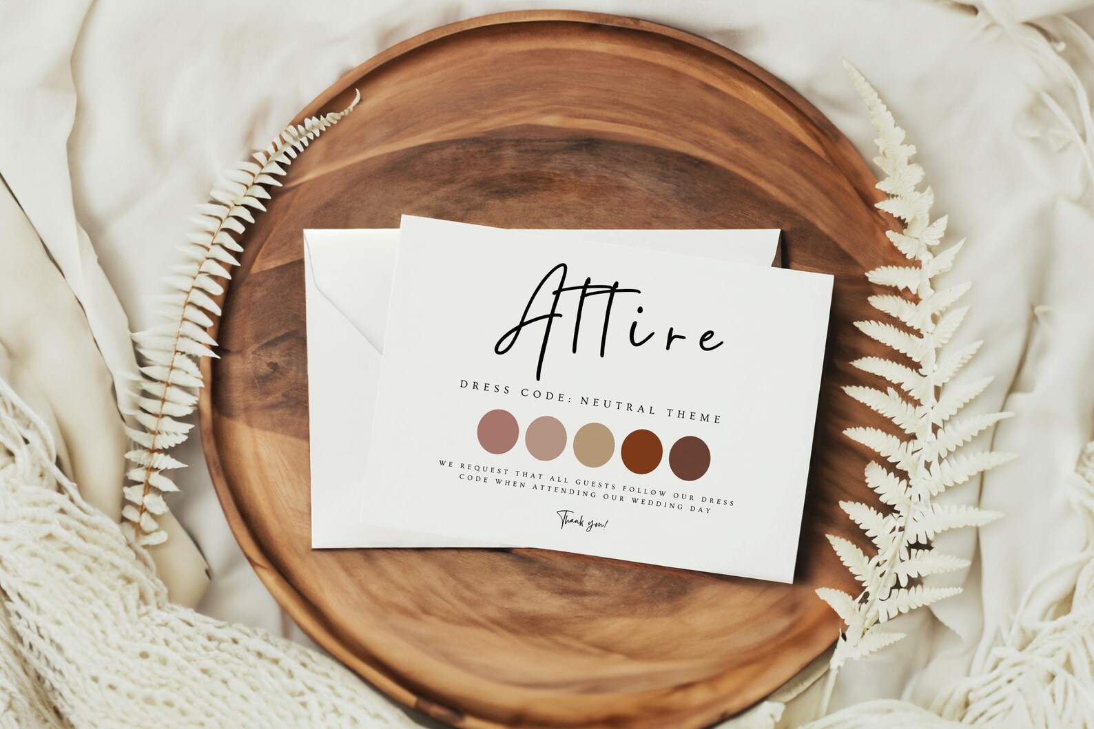 Neutral Wedding Dress Code, Wedding Attire Card, Wedding Guest Attire ...