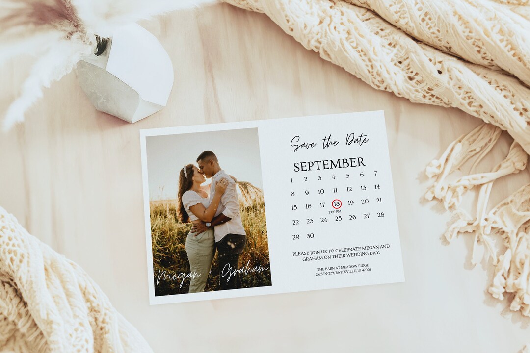 Save the Date Wedding Invite, Custom Wedding Invite, Editable ...