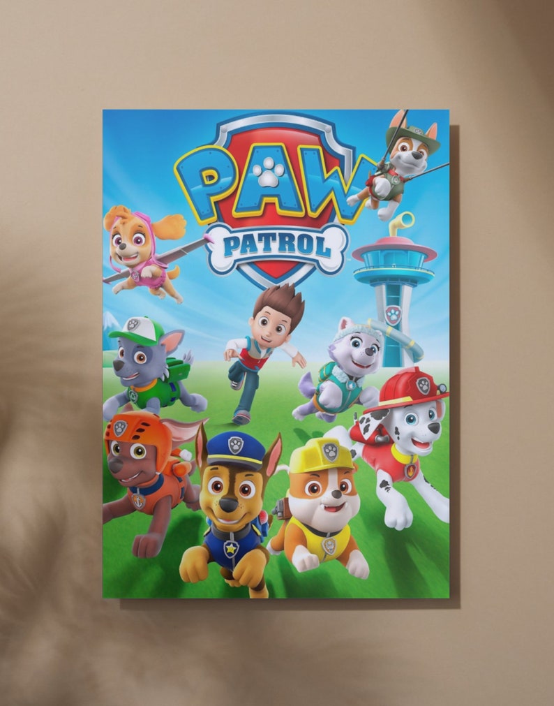 Paw Patrol Metal Poster. Various Sizes Available. - Etsy
