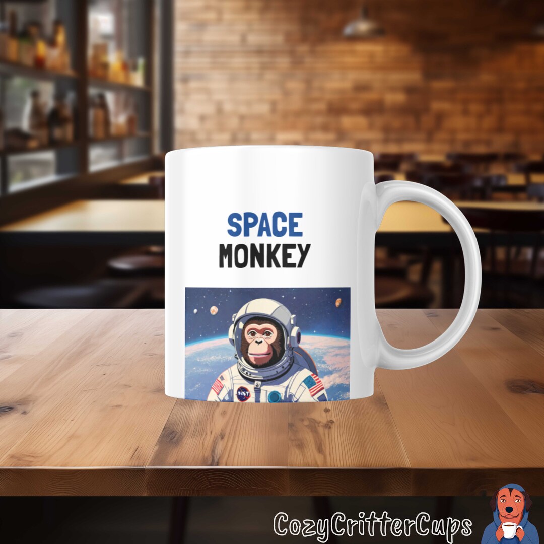 Monkey Coffee Mug, Chimp Mug, Monkey Gift, Gift for Monkey Lovers ...