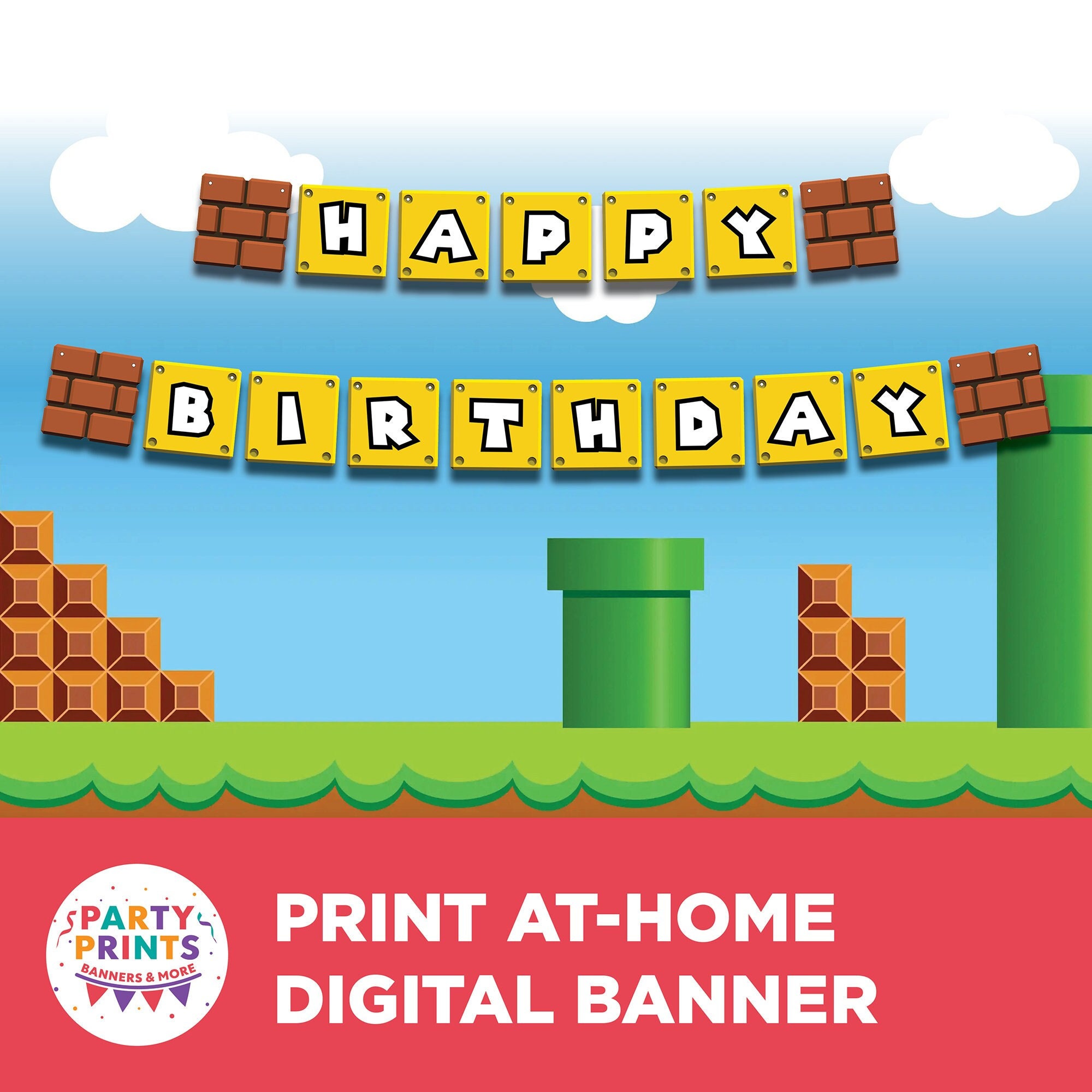 Custom Super Mario Party Banner - Etsy