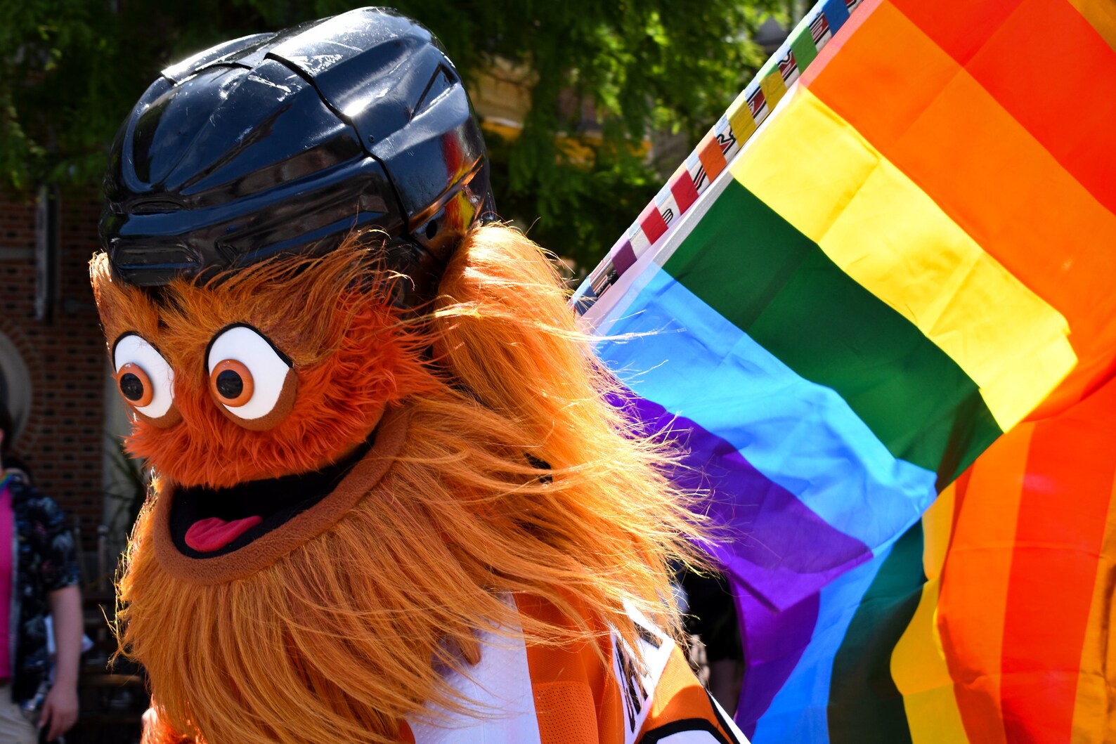 Gritty Wall Art: Philadelphia Mascot Gritty Portrait at Philly LGBTQ ...