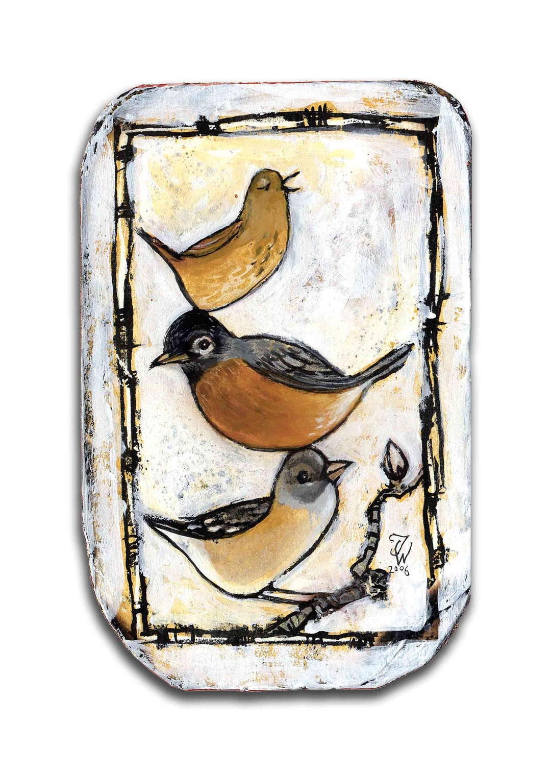 Stacked Birds, 5x7 Fine Art Print - Etsy