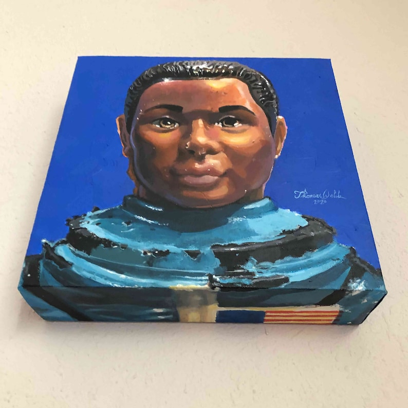 Lt. Jeff Long, Mattel Major Matt Mason 1966, (original Acrylic Painting ...