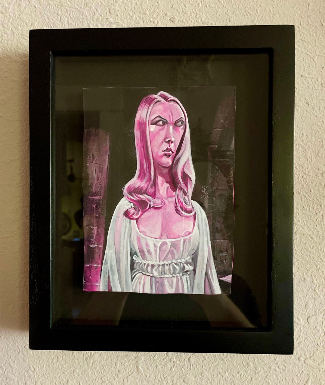 Hammer Horror Beauty, Kristen Lindholm, Original Painting - Etsy